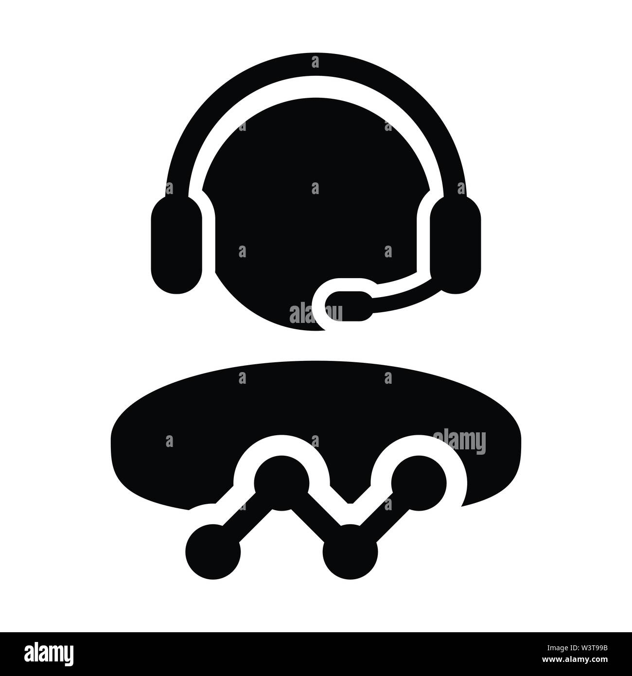 Data analysis statistics icon black Cut Out Stock Images & Pictures - Alamy