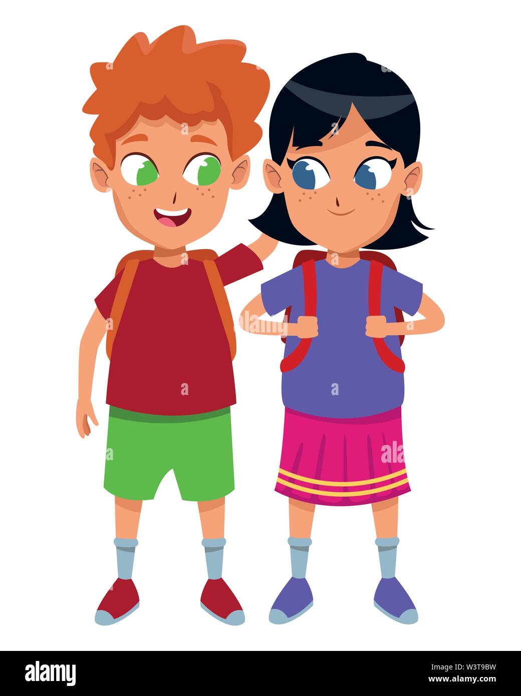 adorable cute children childhood cartoon Stock Vector Image & Art - Alamy