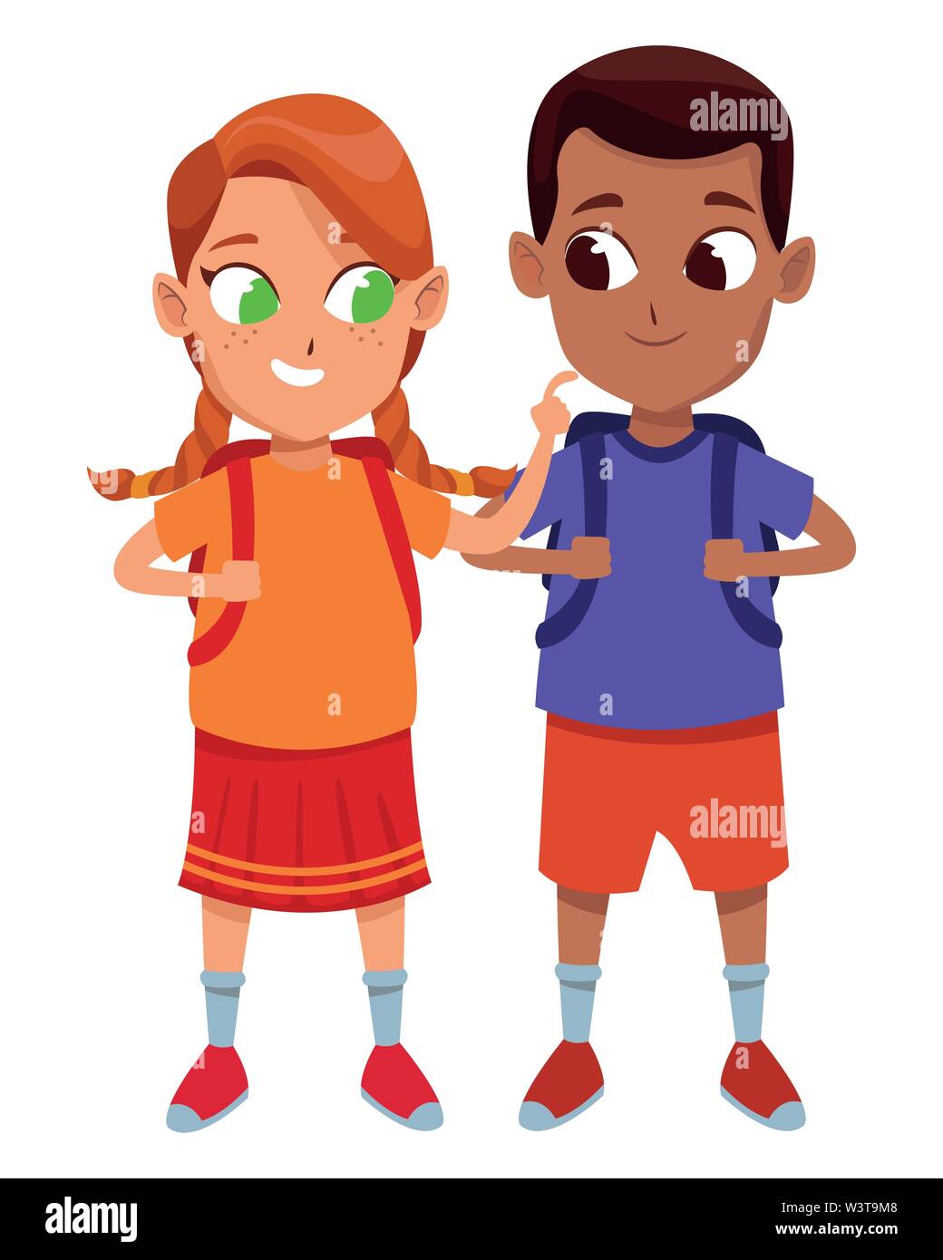 adorable cute children childhood cartoon Stock Vector Image & Art - Alamy