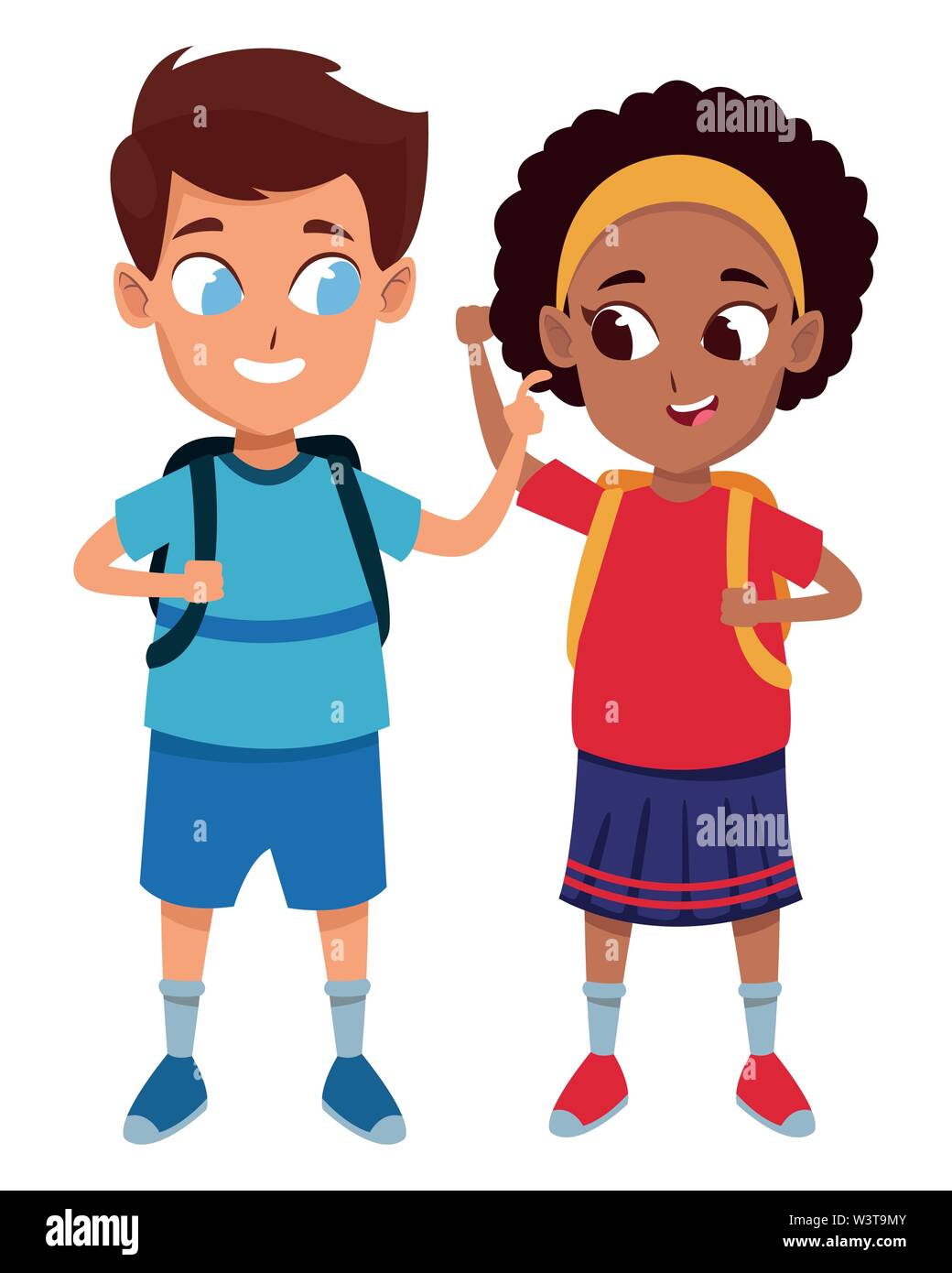 adorable cute children childhood cartoon Stock Vector Image & Art - Alamy