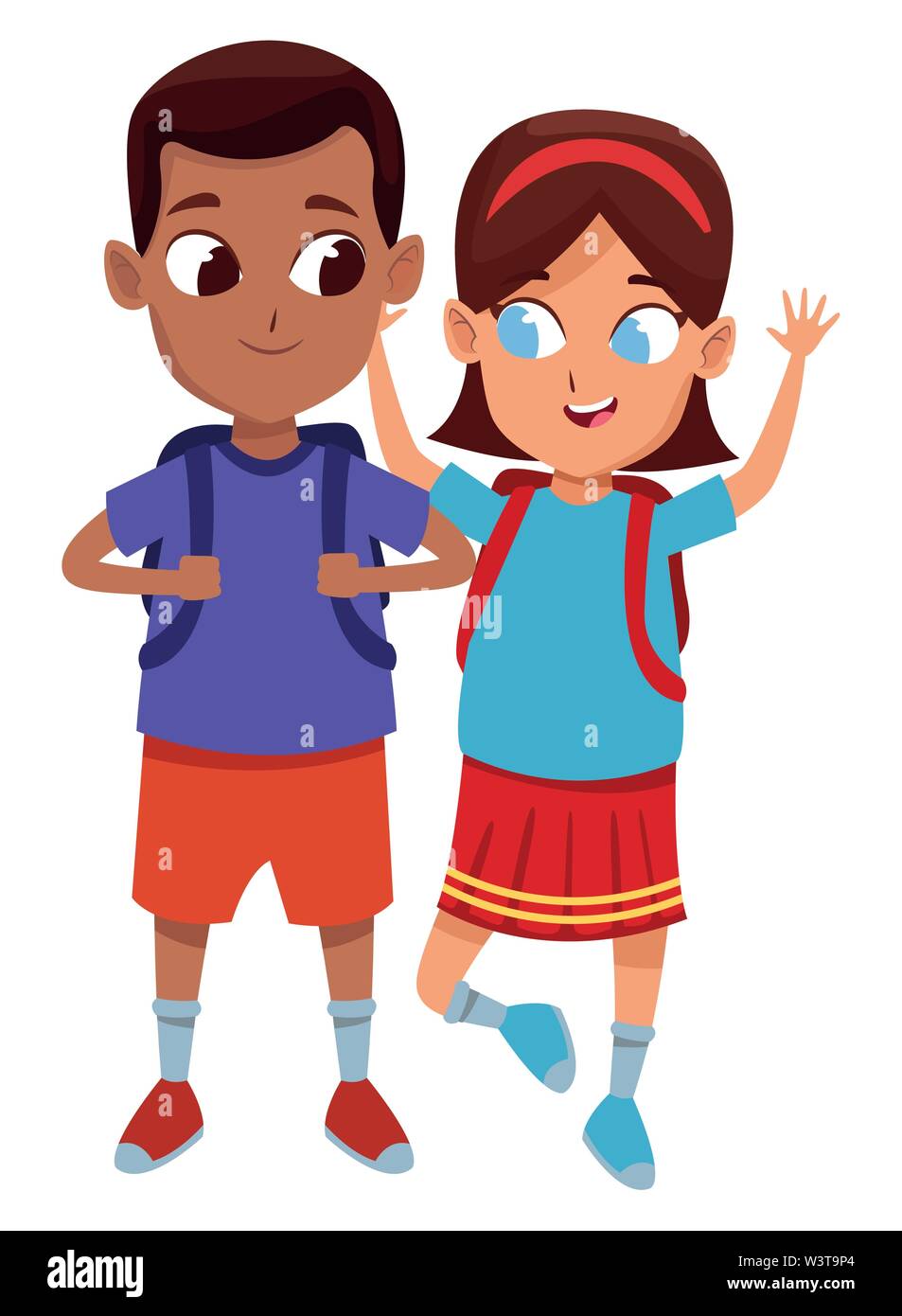 adorable cute children childhood cartoon Stock Vector Image & Art - Alamy