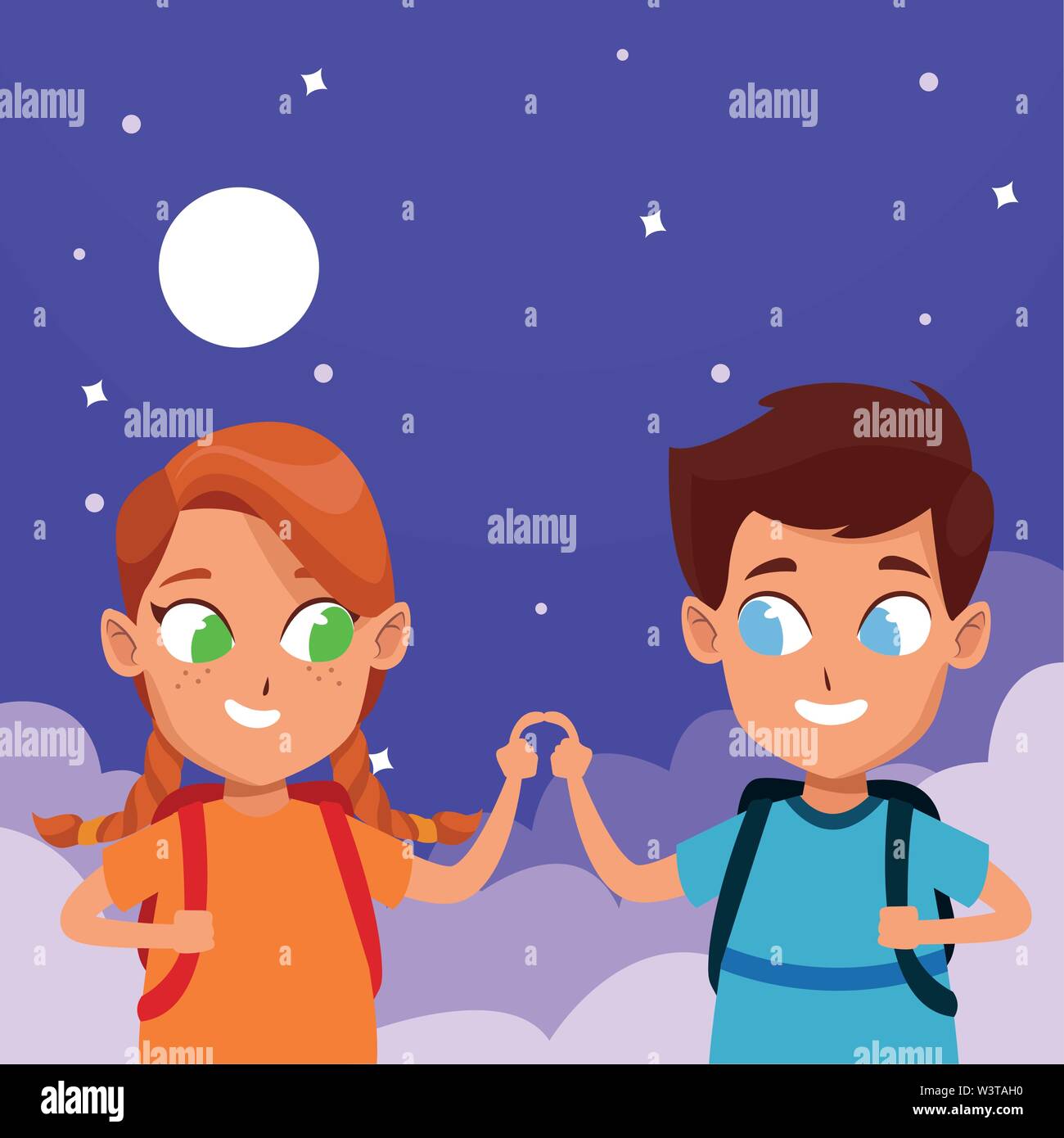 adorable cute children childhood cartoon Stock Vector Image & Art - Alamy