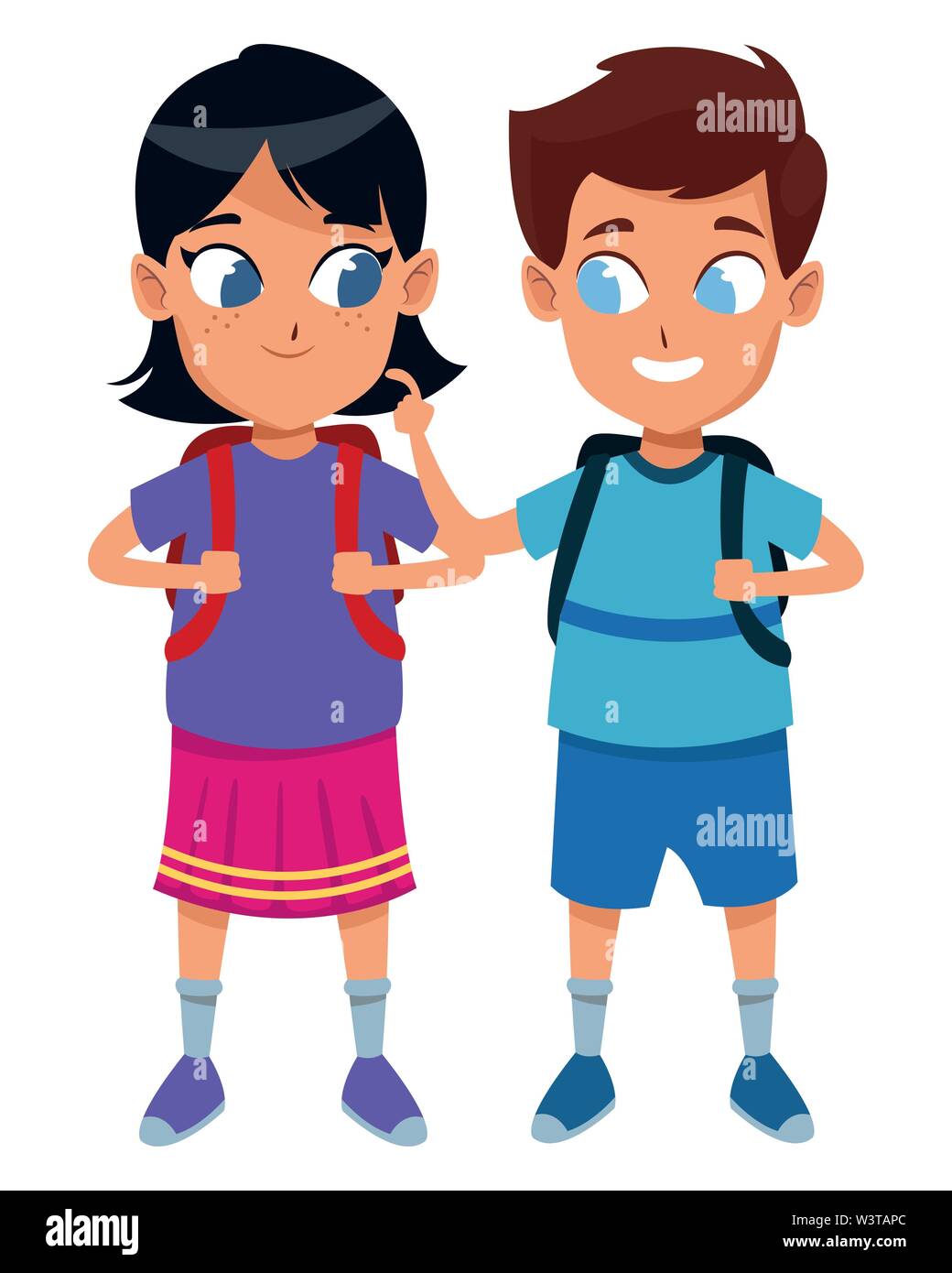 adorable cute children childhood cartoon Stock Vector Image & Art - Alamy