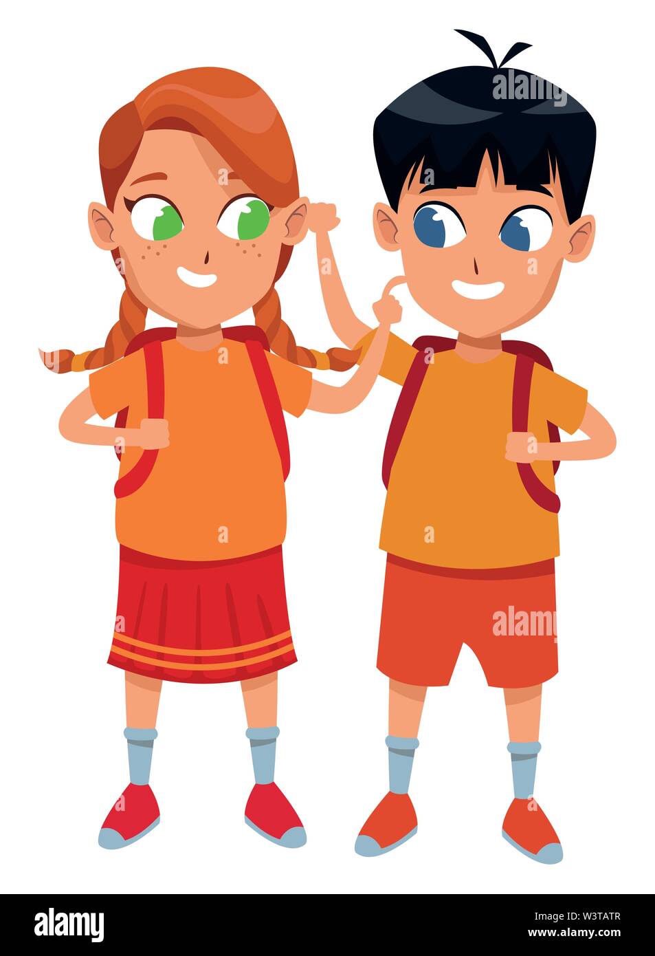 adorable cute children childhood cartoon Stock Vector Image & Art - Alamy