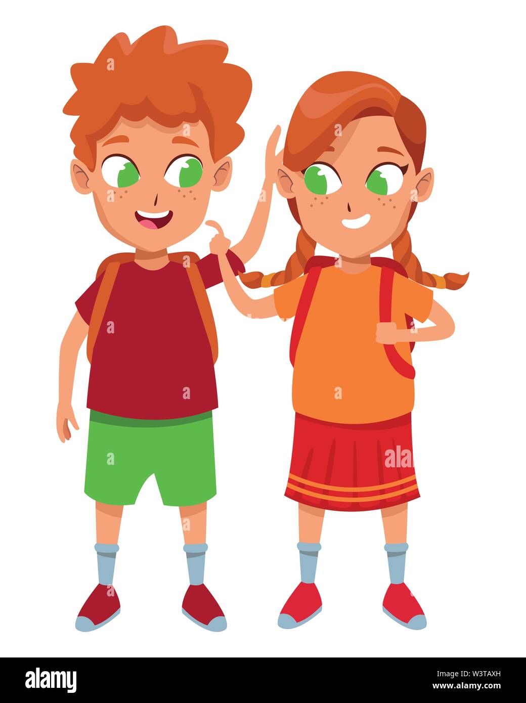 adorable cute children childhood cartoon Stock Vector Image & Art - Alamy