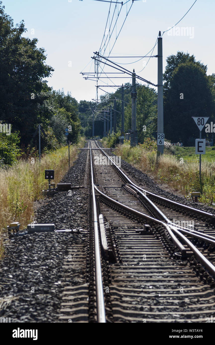 Turnout sign hi-res stock photography and images - Alamy