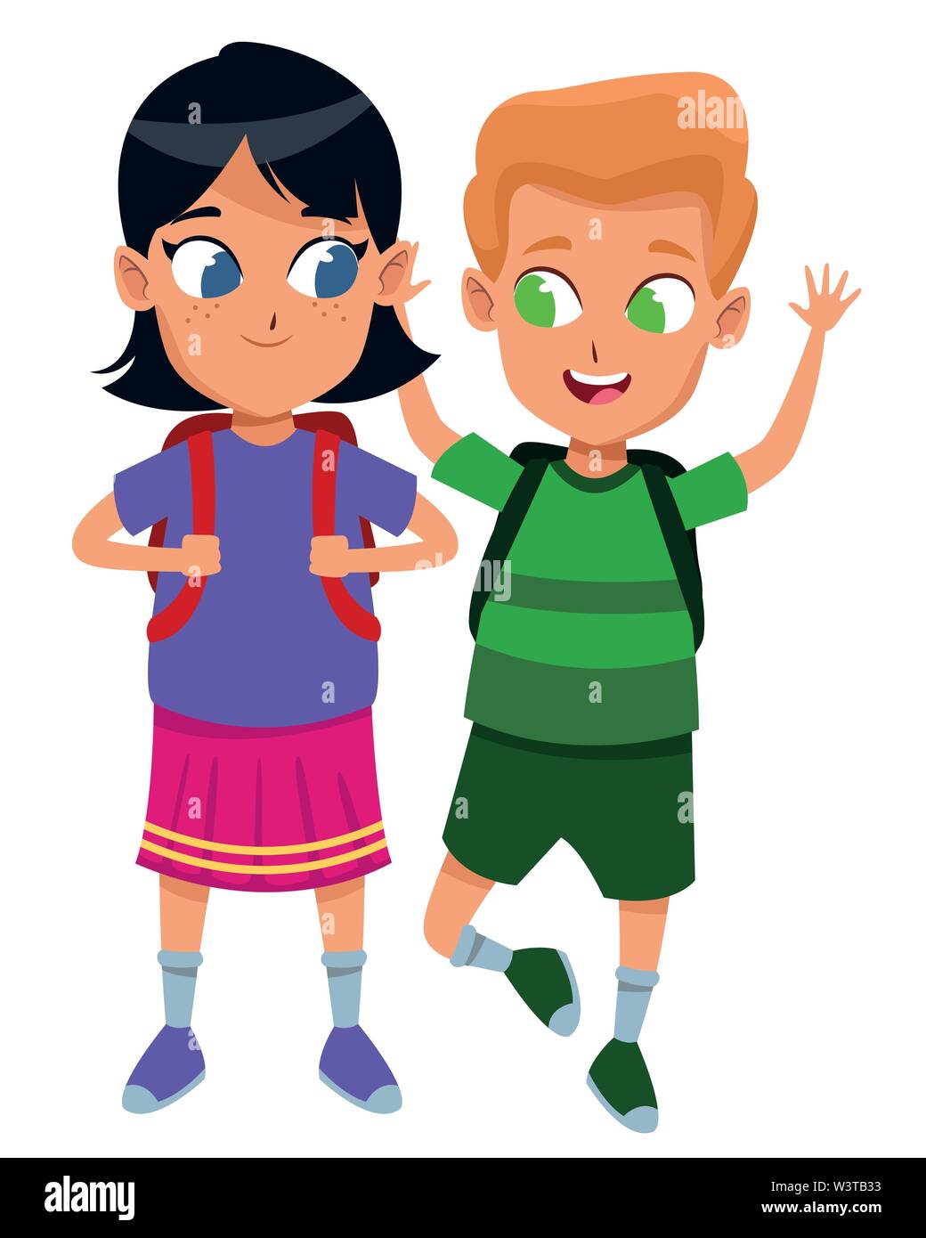 adorable cute children childhood cartoon Stock Vector Image & Art - Alamy