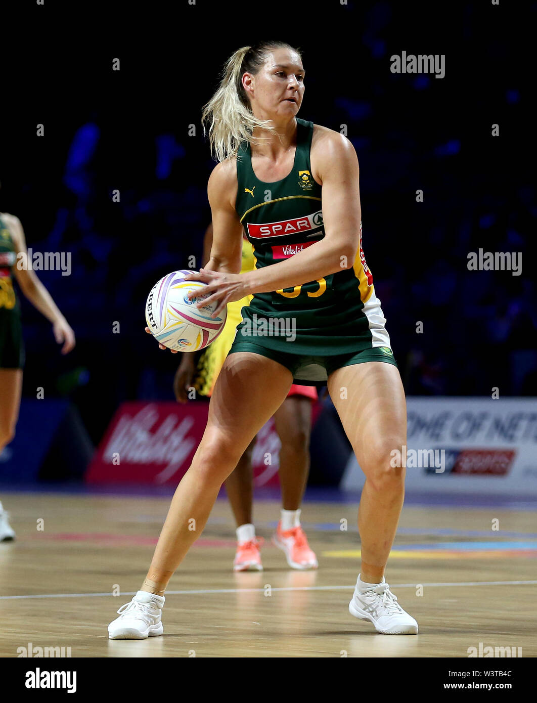 South Africa's Lenize Potgieter in action during the Netball World Cup ...