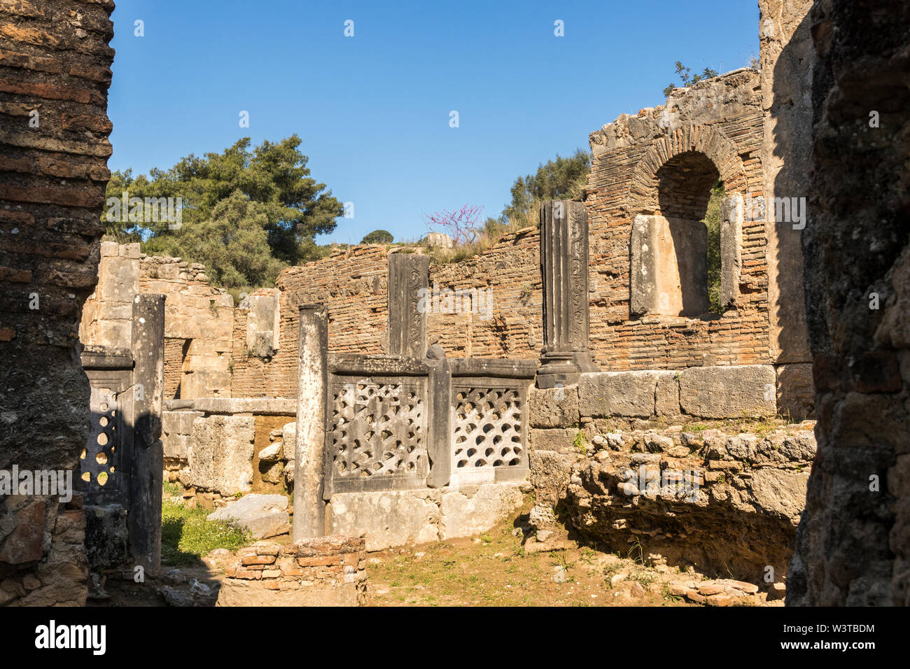 Olympia, Greece. The early Christian church and ancient Workshop of ...