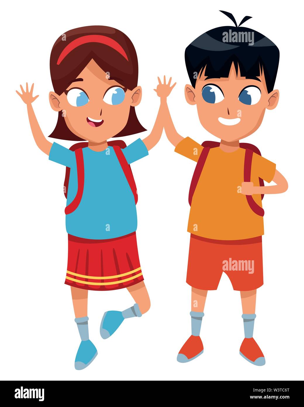 adorable cute children childhood cartoon Stock Vector Image & Art - Alamy