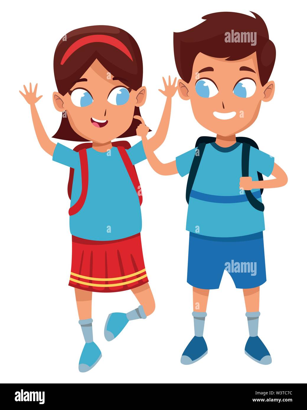 adorable cute children childhood cartoon Stock Vector Image & Art - Alamy