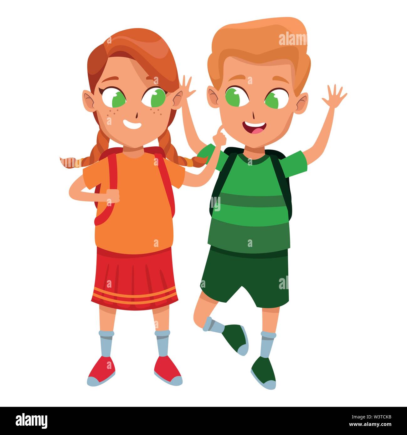 adorable cute children childhood cartoon Stock Vector Image & Art - Alamy