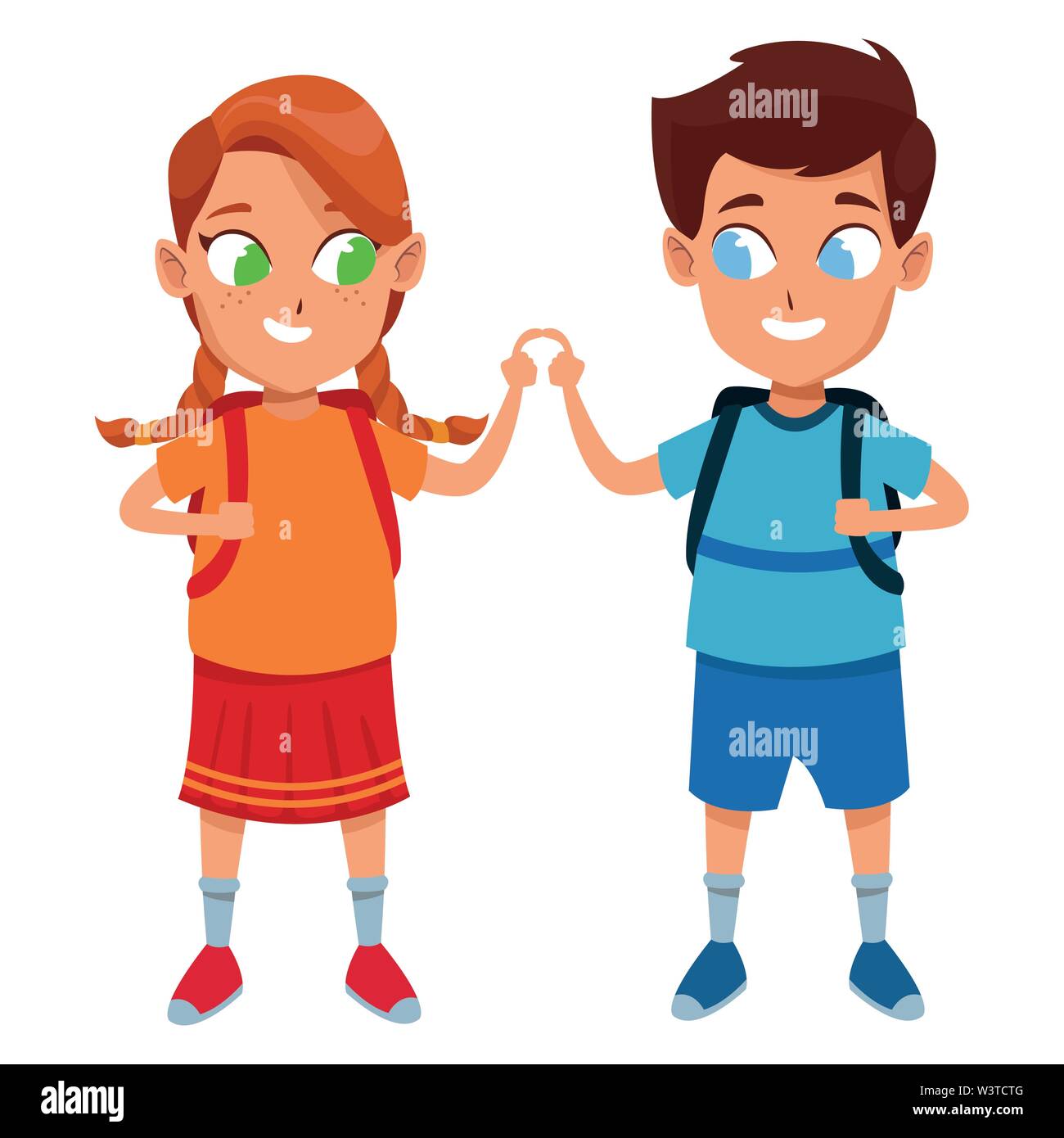 adorable cute children childhood cartoon Stock Vector Image & Art - Alamy