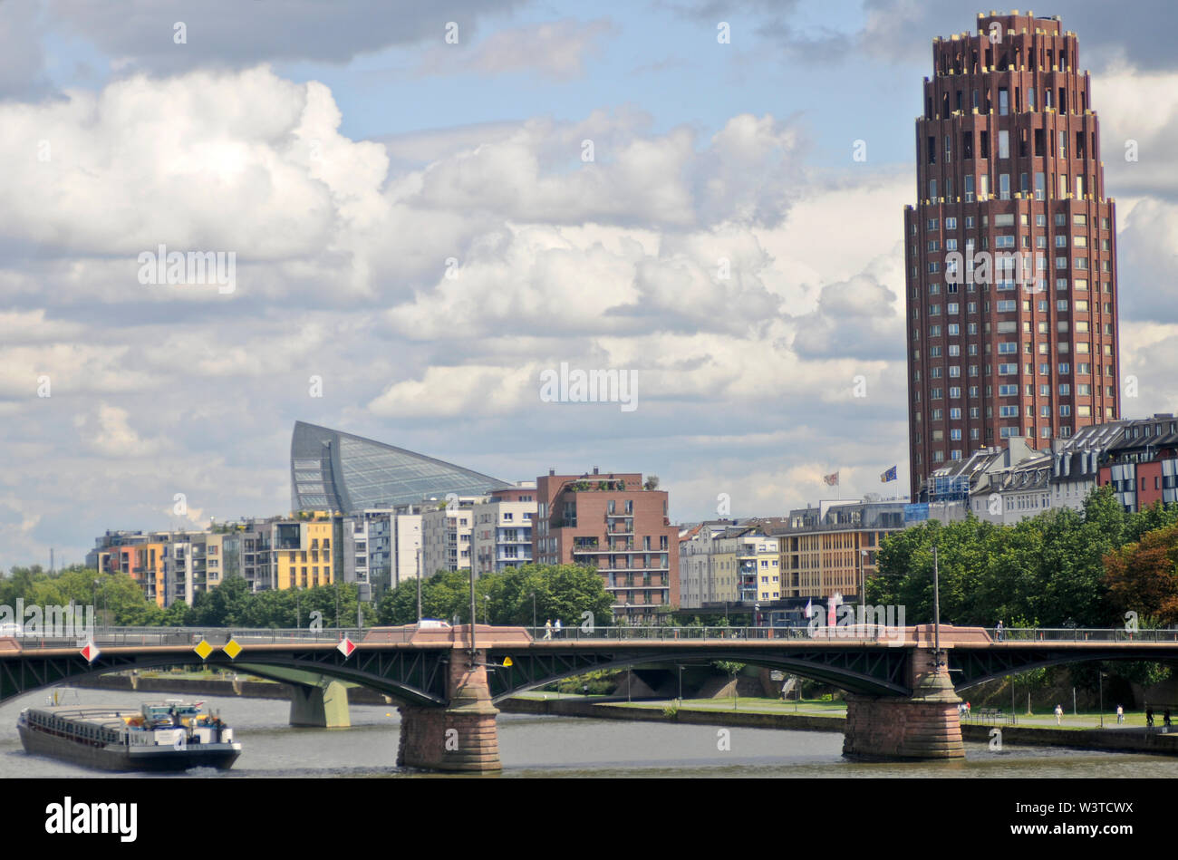 Lindner Hotel & Residence Main Plaza. Frankfurt, Germany Stock Photo ...