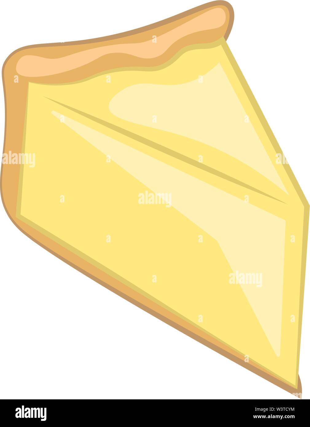 A tasty sliced cheesecake, vector, color drawing or illustration Stock ...