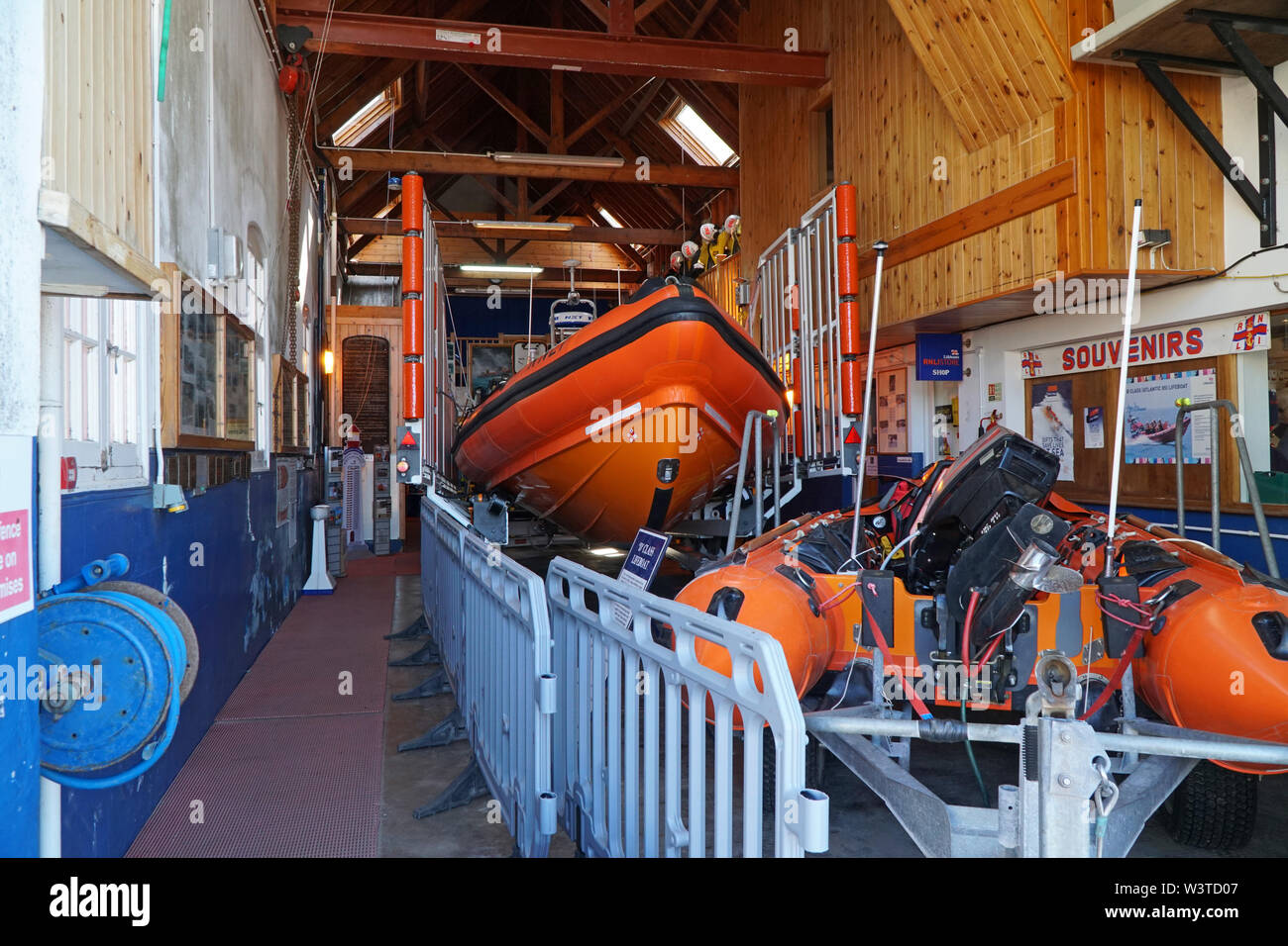 Interior of the Minehead RNLI Lifeboat Station Stock Photo - Alamy