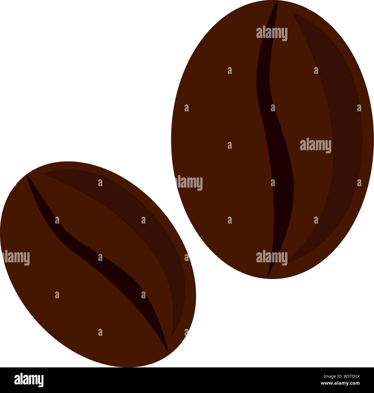 Single Coffee Bean Illustration