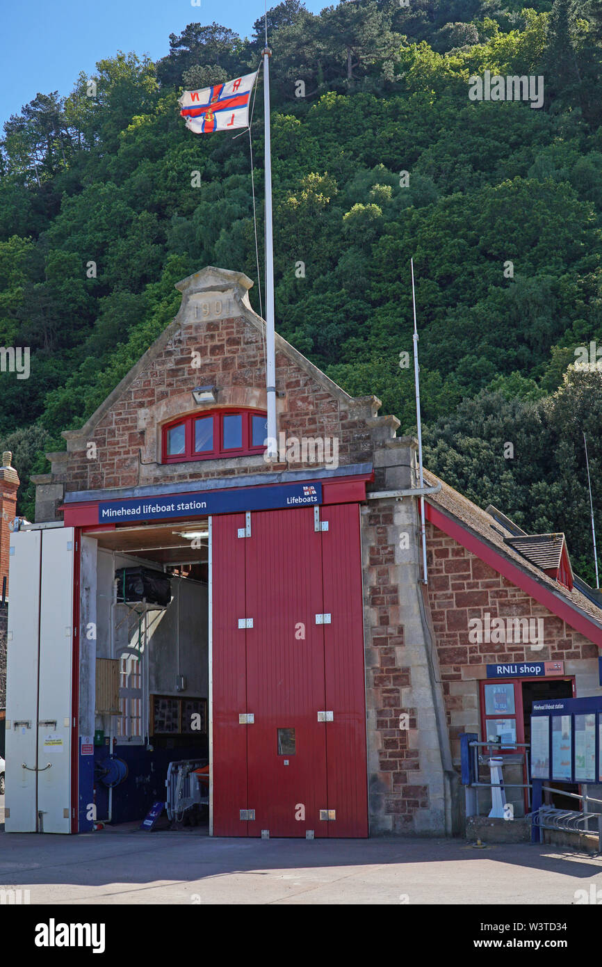 Minehead RNLI Lifeboat Station Stock Photo - Alamy