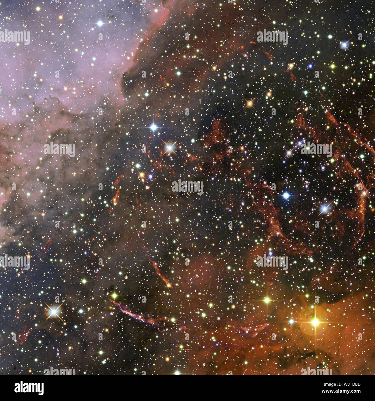 Nebula in outer space. Gas and dust clouds. Elements of this image ...