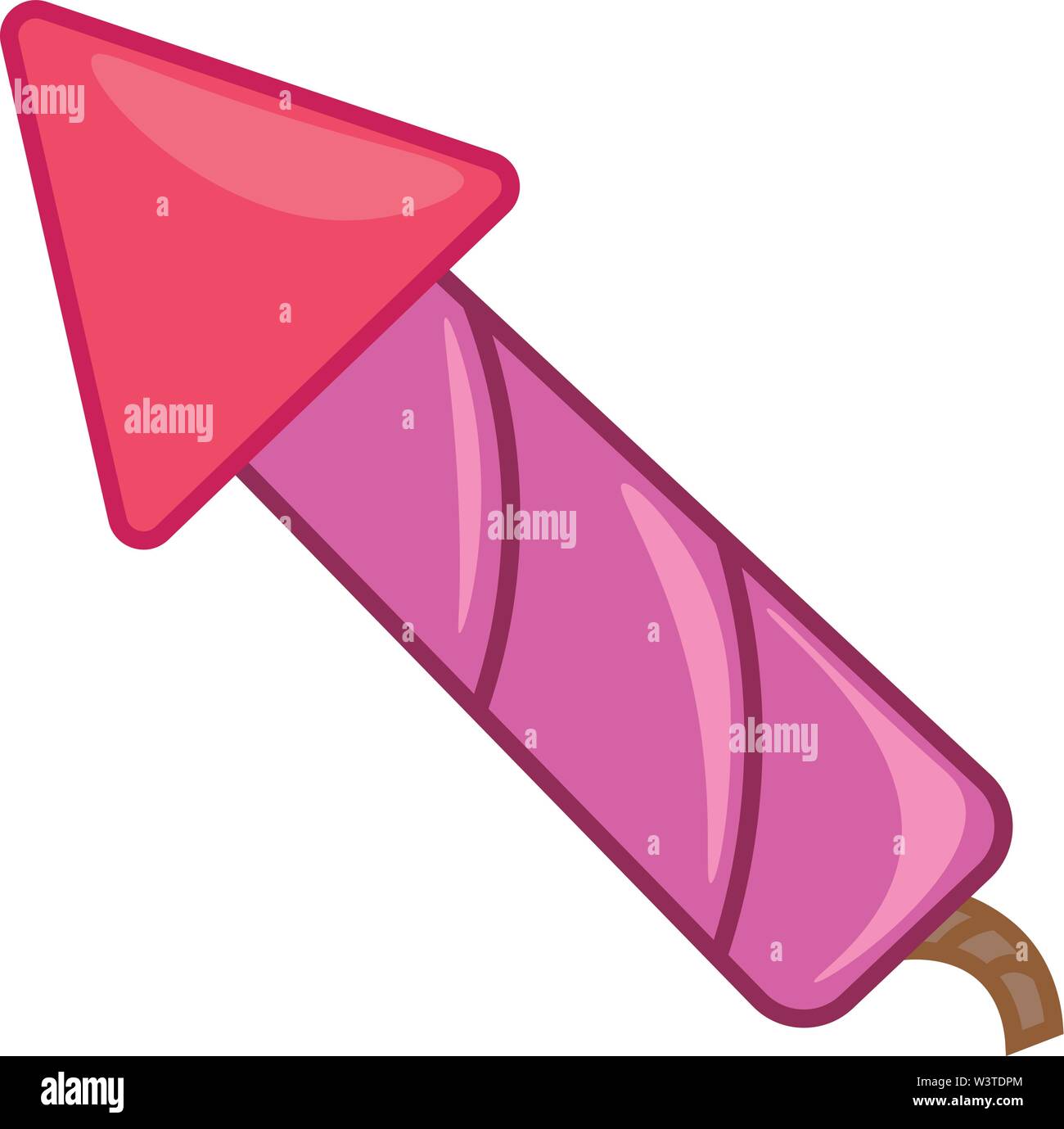 A pink and purple firework, vector, color drawing or illustration Stock ...