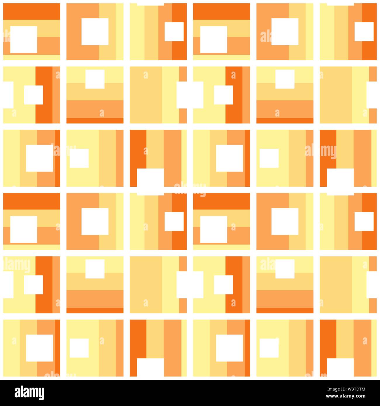 Abstract flat retro seamless pattern with rectangles. Timeless simple ...