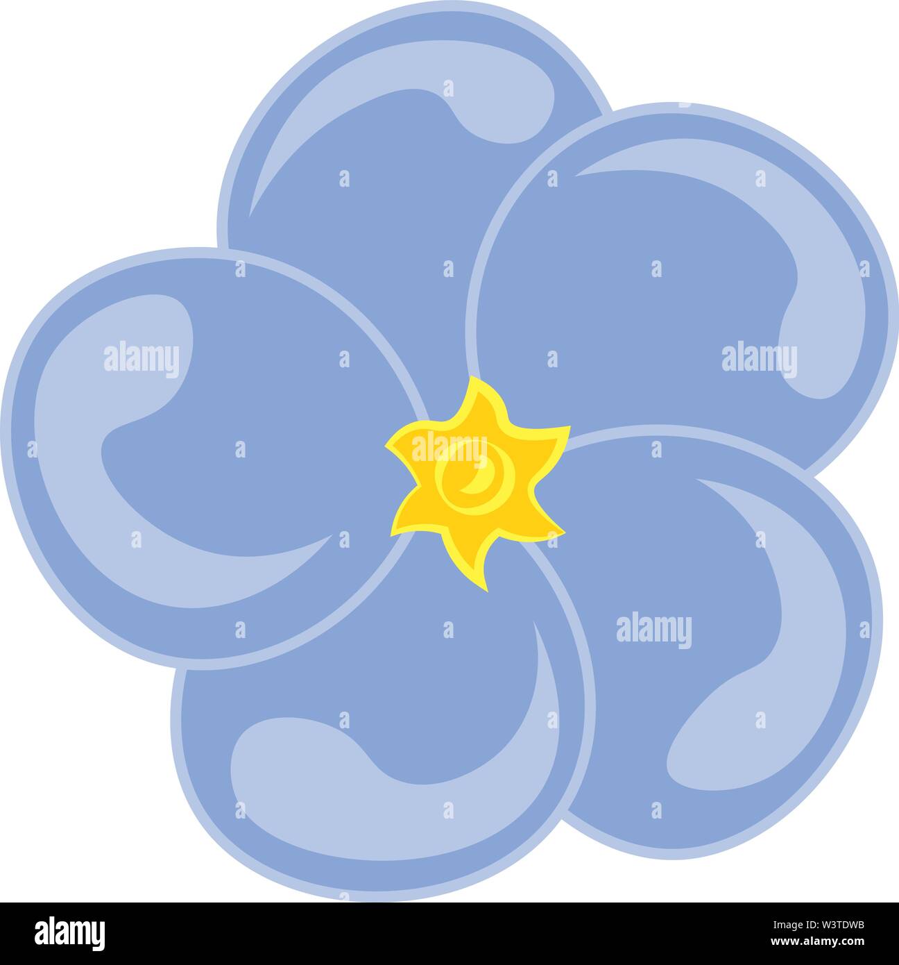 Summer blue wild flower Stock Vector Images - Alamy