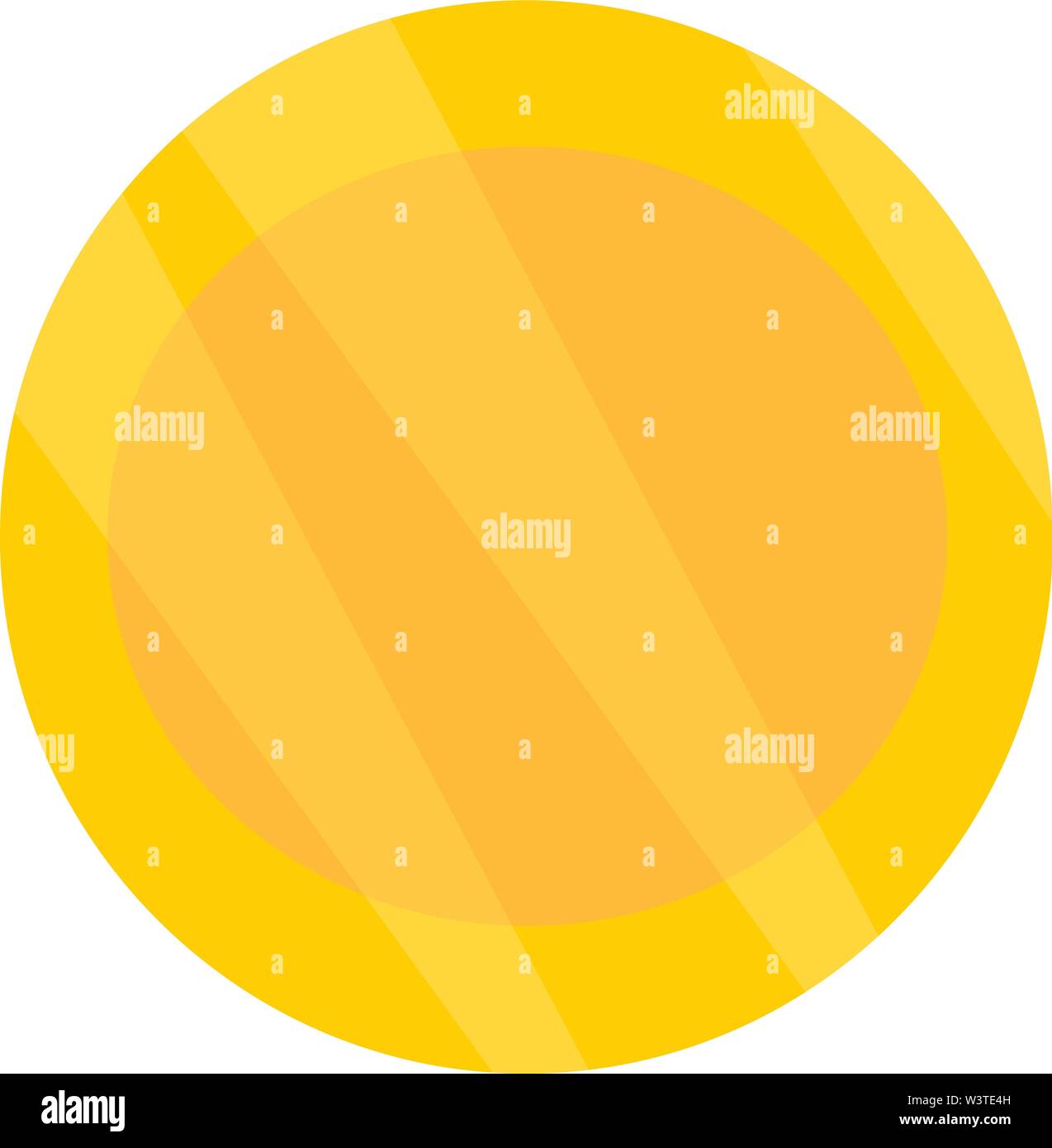 A shiny gold coin, vector, color drawing or illustration Stock Vector ...