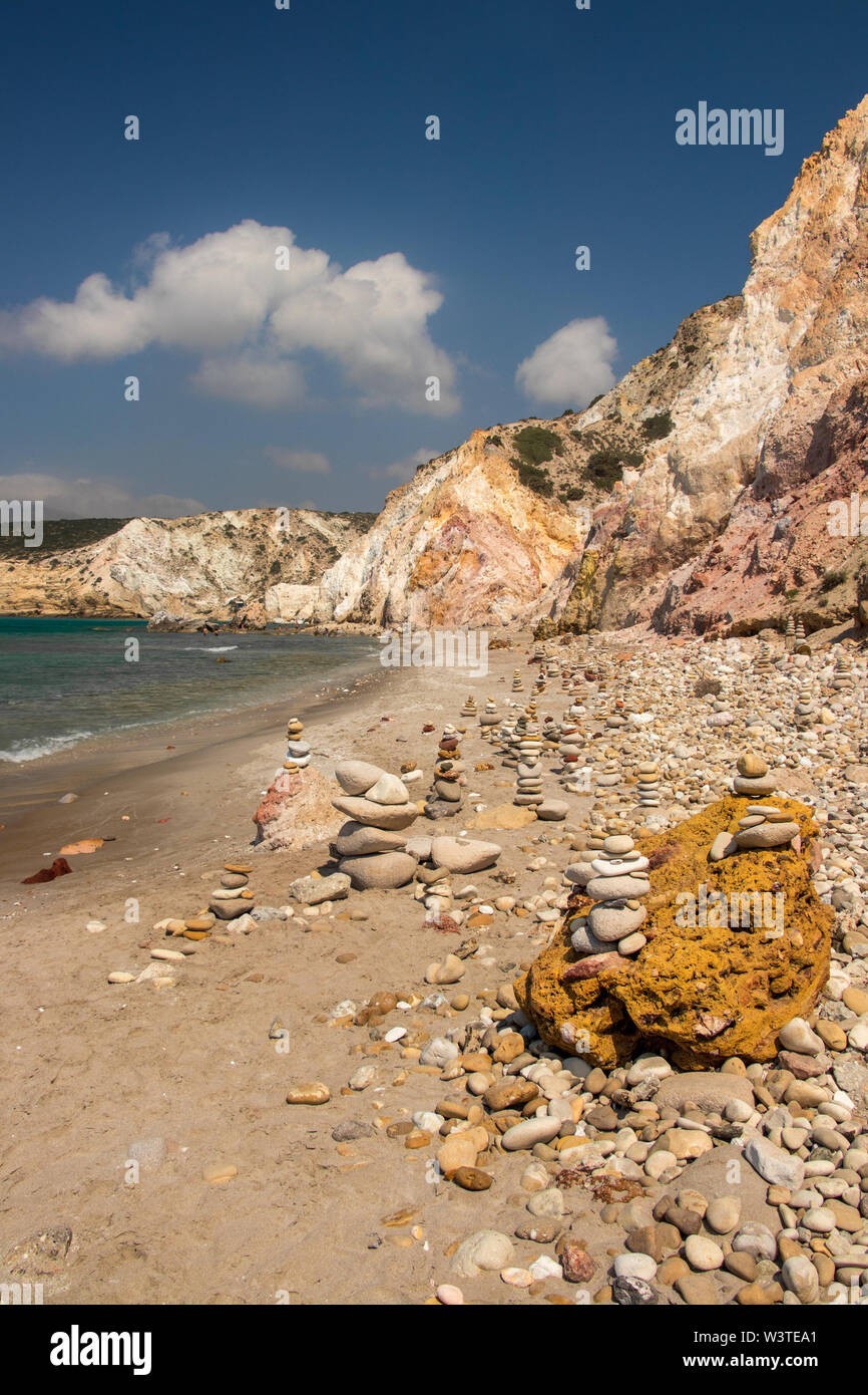 rock sculpture on beach Stock Photo - Alamy