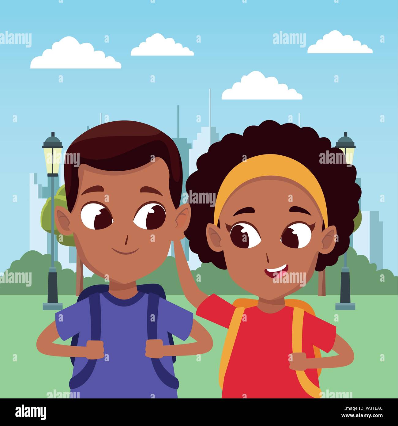adorable cute children childhood cartoon Stock Vector Image & Art - Alamy