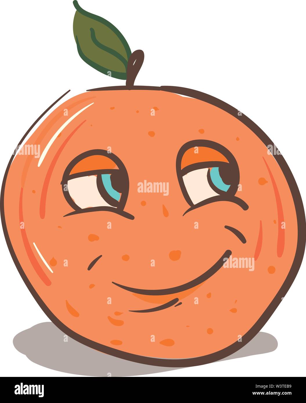 Funny orange fruit cartoon illustration Cut Out Stock Images & Pictures ...