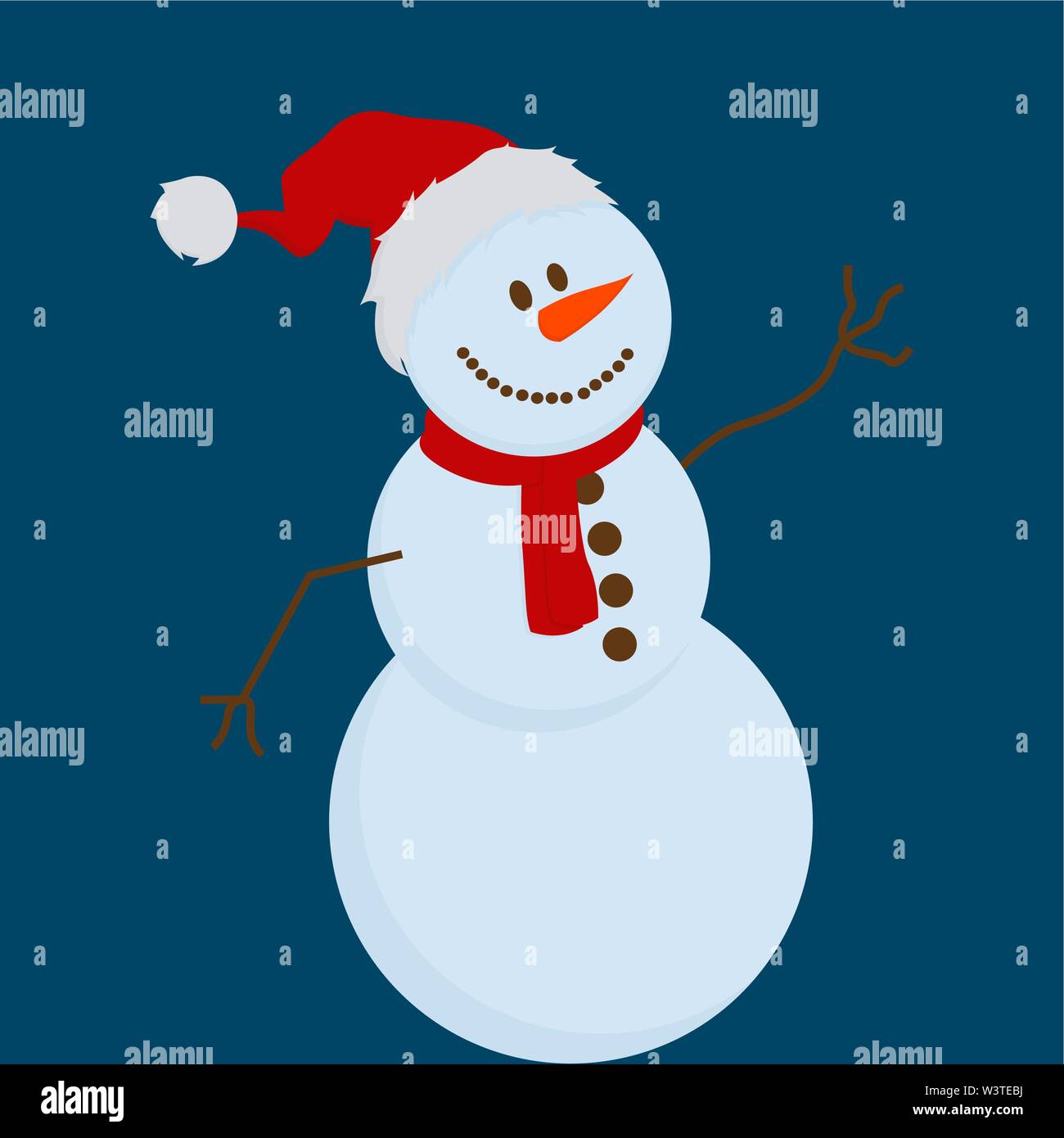 Snowman carrot nose Stock Vector Images - Alamy