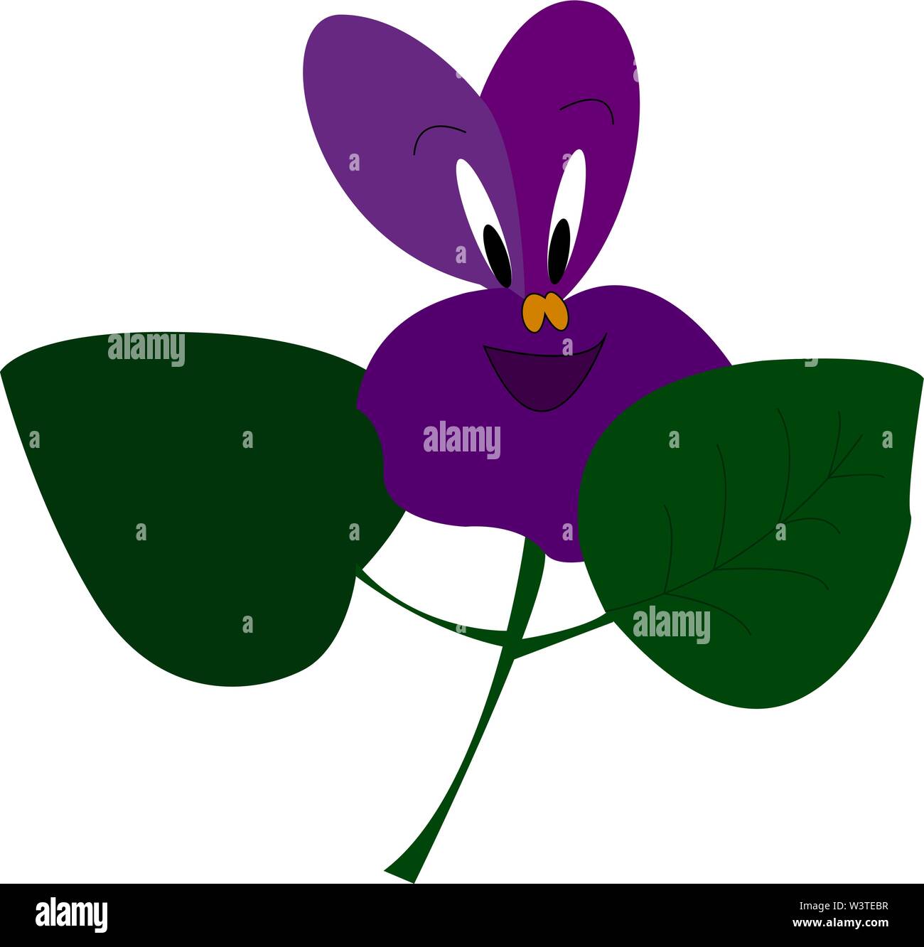 Smiley with flower Stock Vector Images - Alamy
