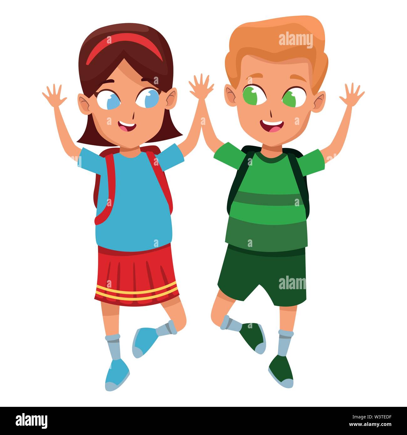 adorable cute children childhood cartoon Stock Vector Image & Art - Alamy