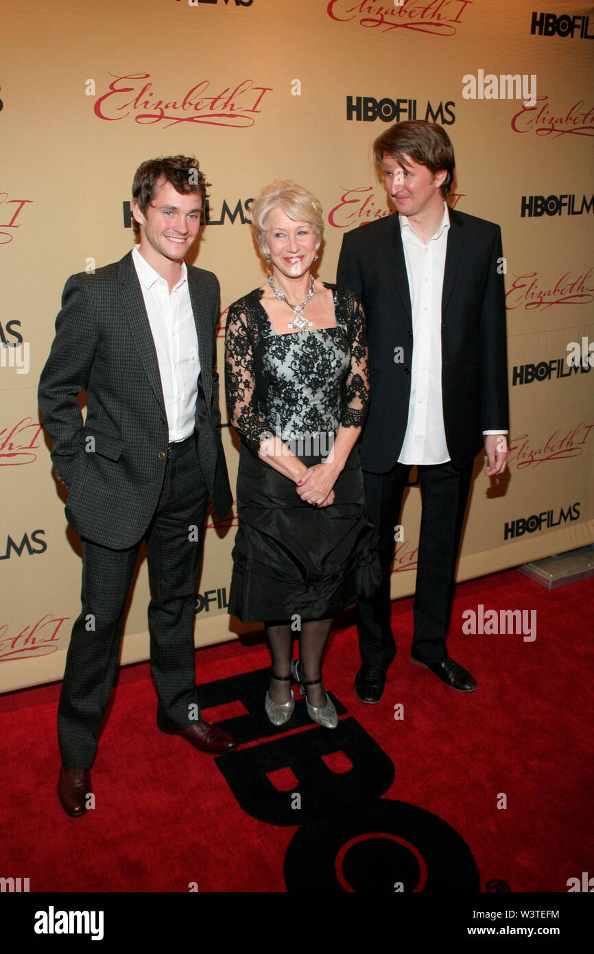 New York, USA. 18 April, 2006. Hugh Dancy, Helen Mirren, Tom Hooper at ...