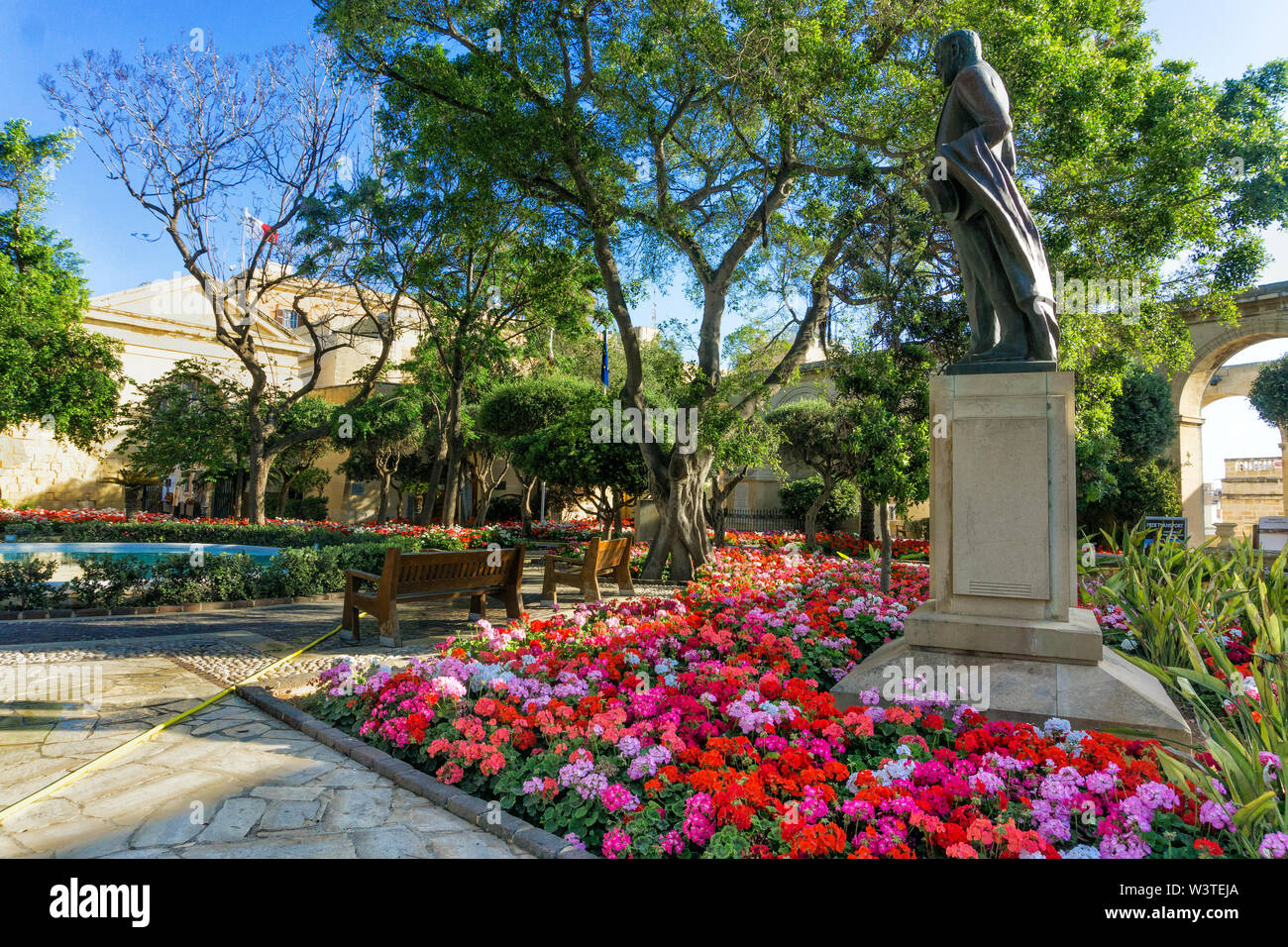 Indoor of the Upper Barrakka Gardens in Valletta, Malta Stock Photo - Alamy