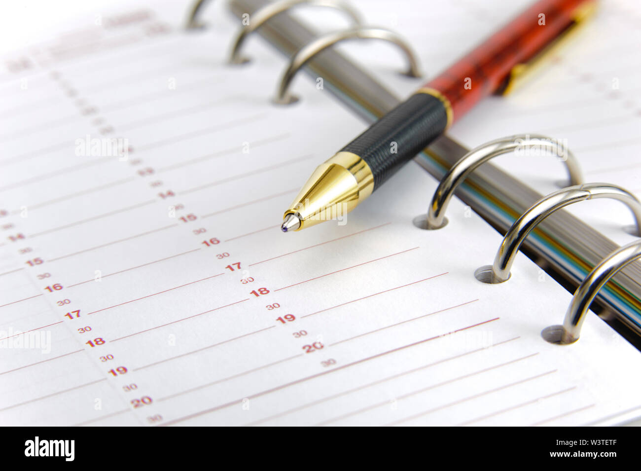 open calendar for your memo date Stock Photo - Alamy
