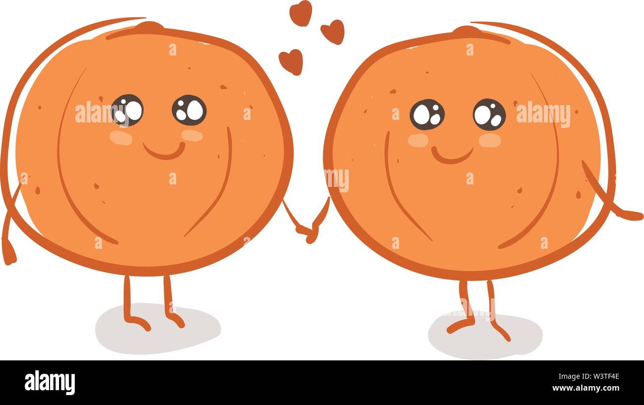 2 oranges Stock Vector Images - Alamy