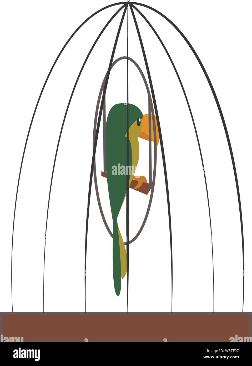 Parrot cage cartoon hi-res stock photography and images - Alamy
