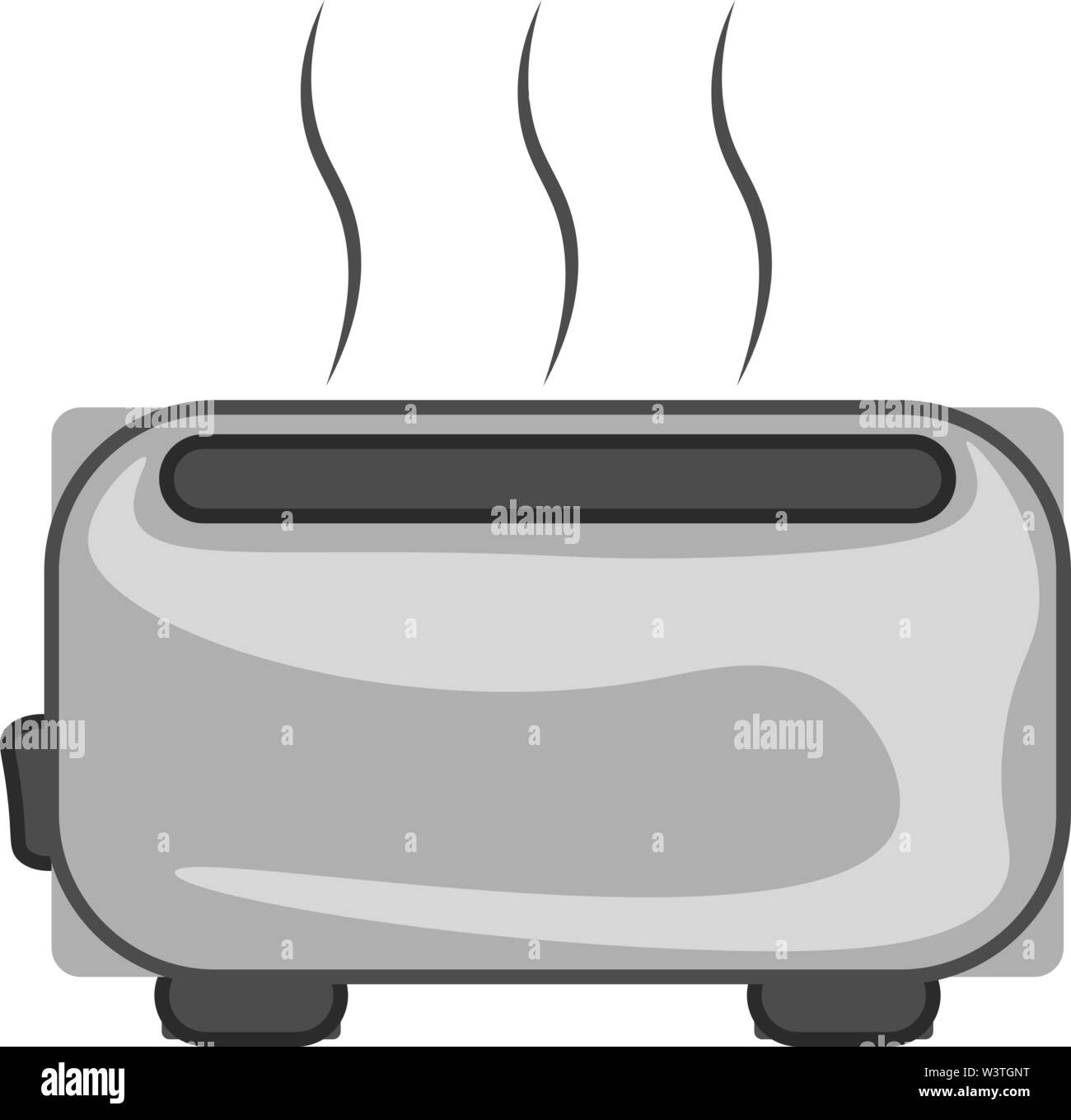 A toaster which is on, vector, color drawing or illustration Stock ...