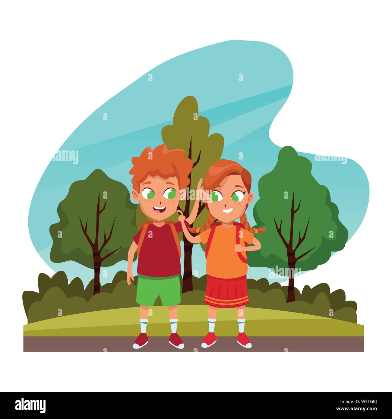 adorable cute children childhood cartoon Stock Vector Image & Art - Alamy