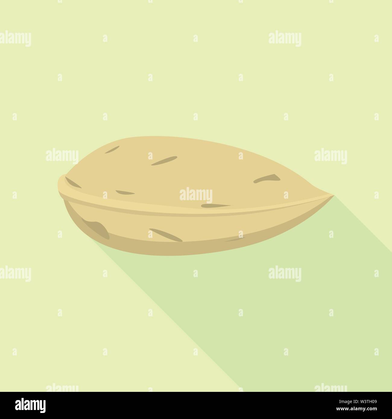 Almond in shell icon, flat style Stock Vector Image & Art - Alamy