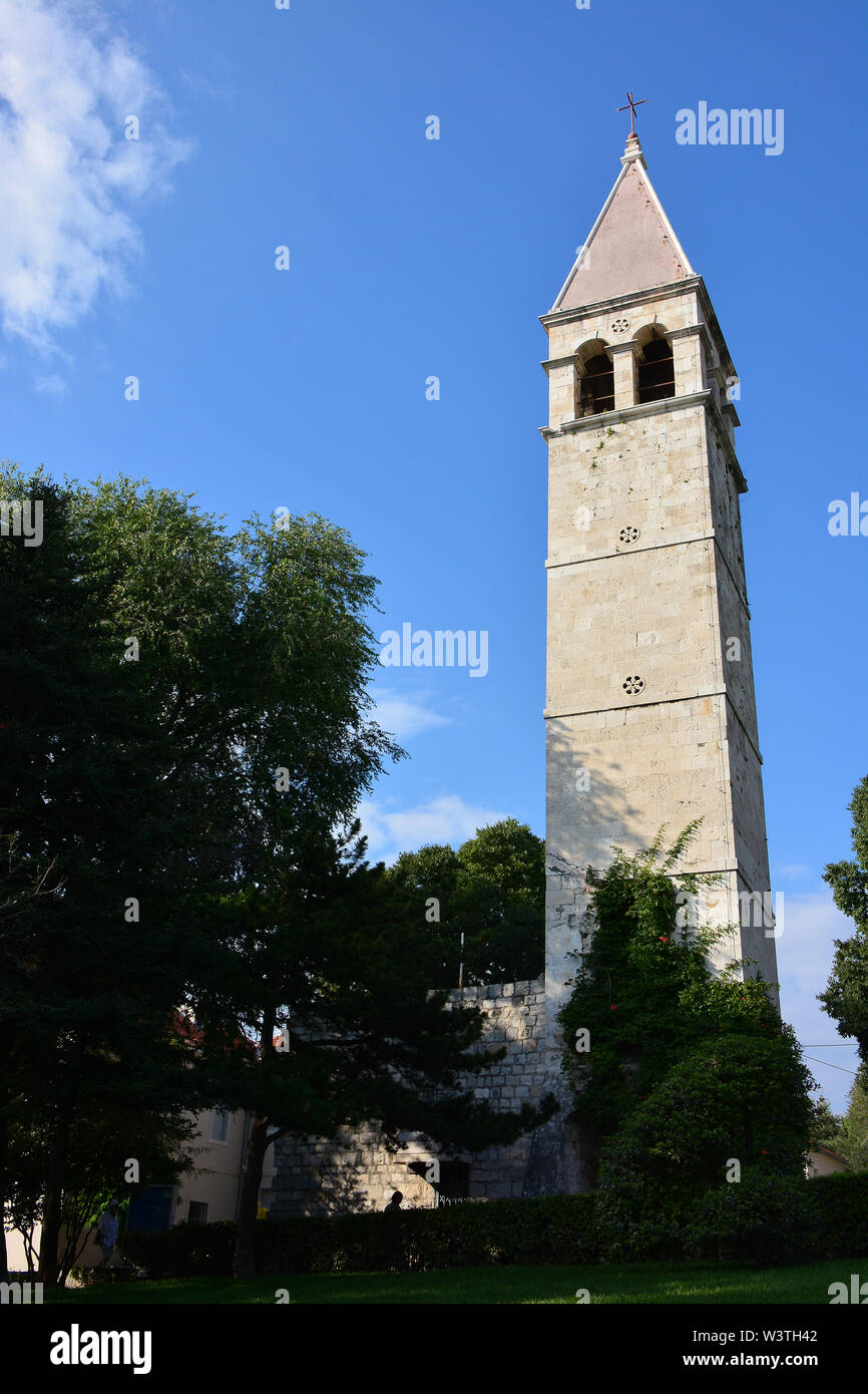 Bell tower, ancient church, Split, Croatia, Europe Stock Photo - Alamy