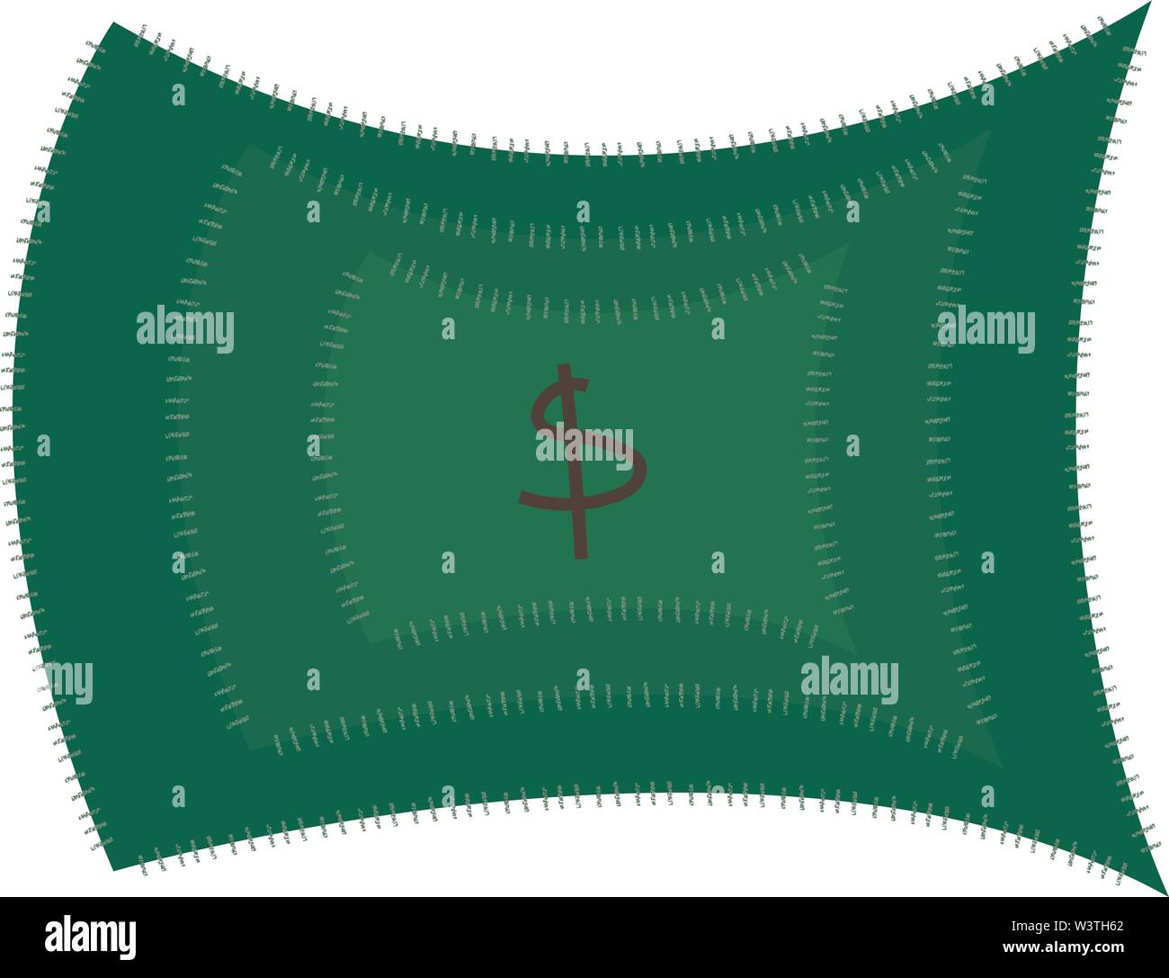 A paper bill, illustration, vector on white background Stock Vector ...