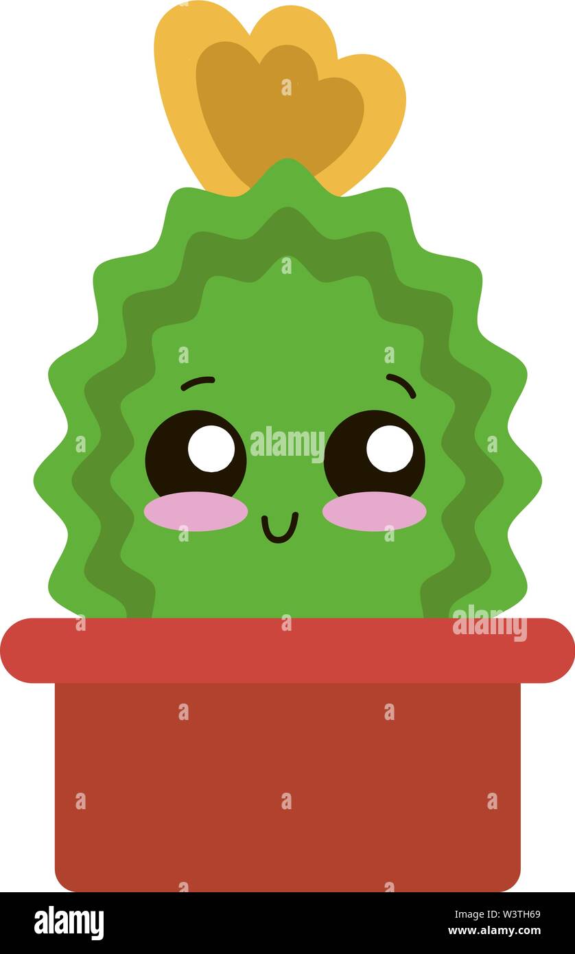 Set cute pots succulent Stock Vector Images - Alamy