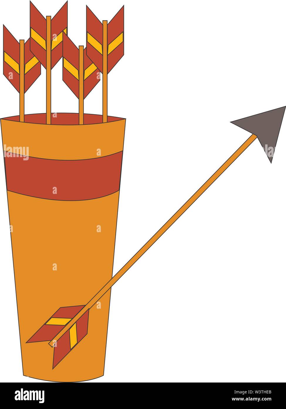 Illustration bow in cartoon Cut Out Stock Images & Pictures - Alamy