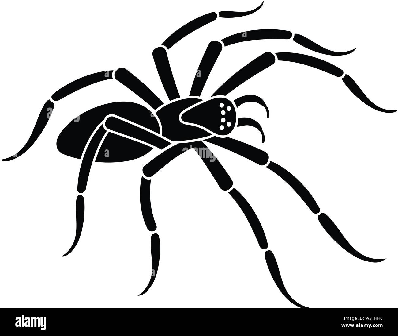 Scary spider icon, simple style Stock Vector Image & Art - Alamy