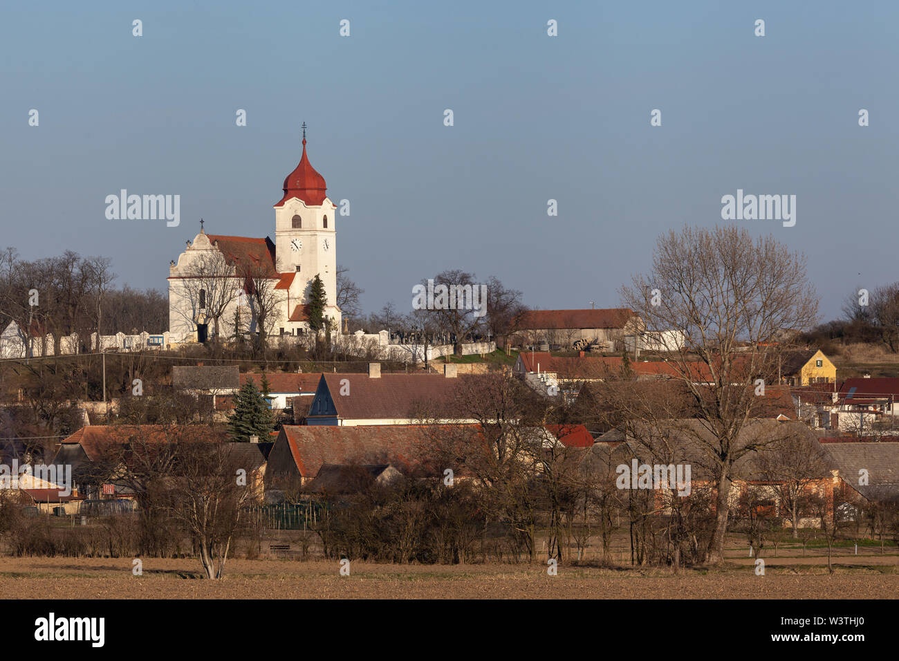A church in Trstenice (Moravia Stock Photo - Alamy