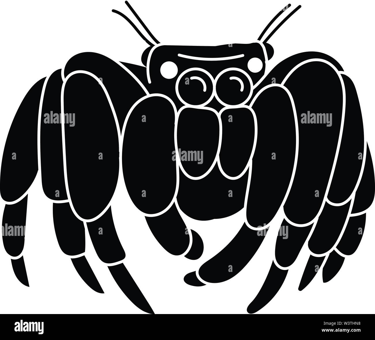 Spooky spider icon, simple style Stock Vector Image & Art - Alamy