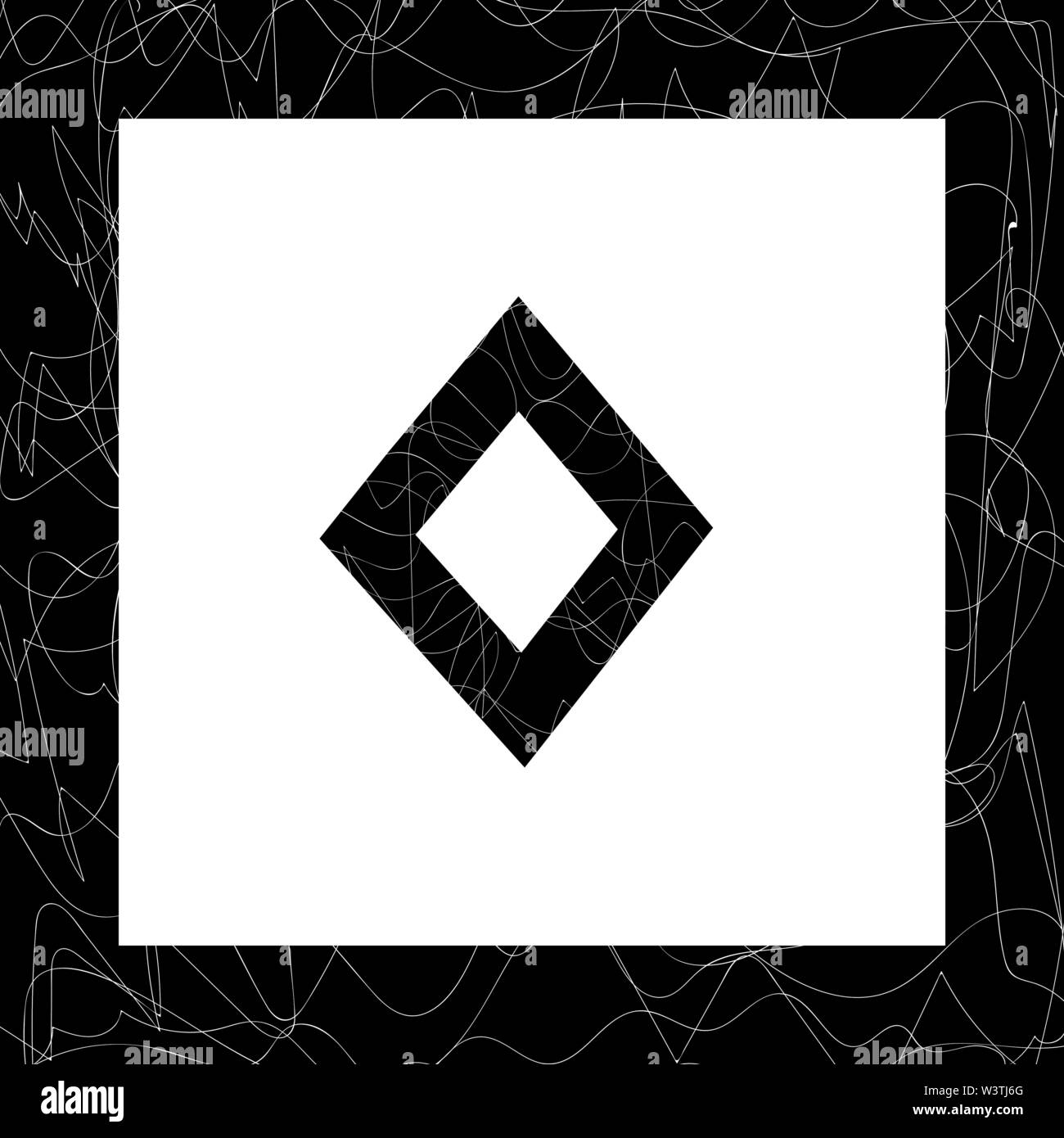 Name Ingwaz. Ancient occult symbol of the Vikings, a pattern of letters ...