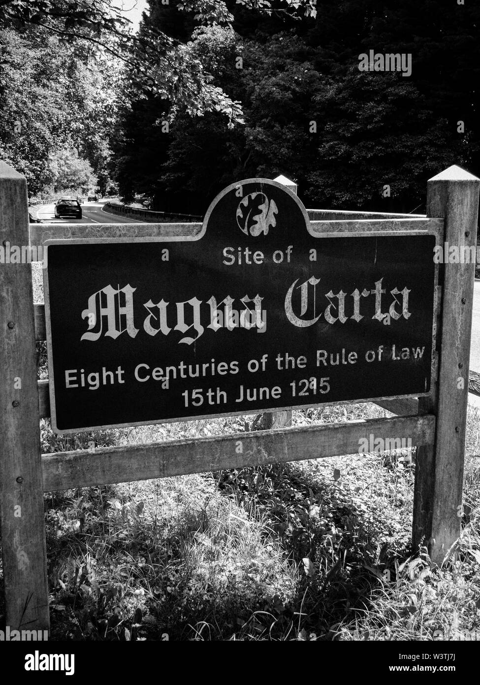 Site of magna carta Black and White Stock Photos & Images - Alamy